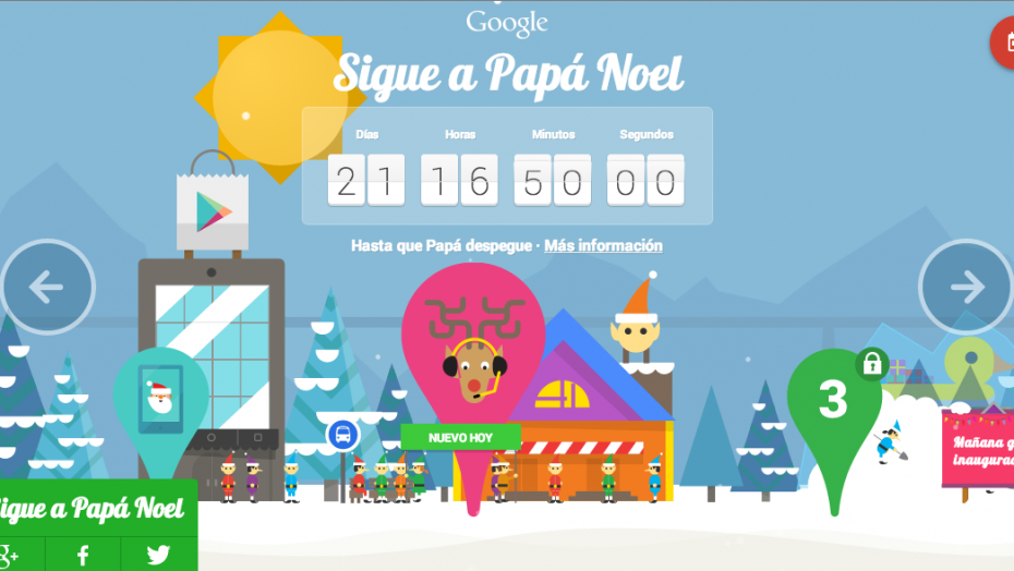 Sigue a Papá Noel, Actualizado cada día de Diciembre | Omotio